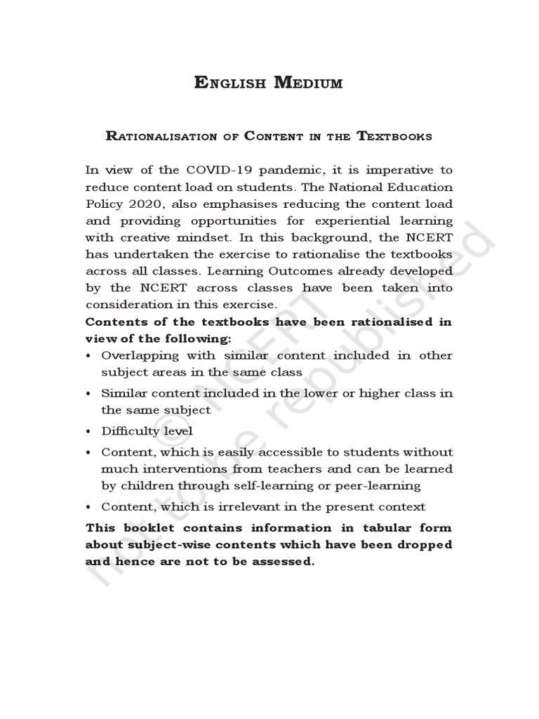 Rationalised Textbook Content Overview | PDF | Ecosystem | Natural ...
