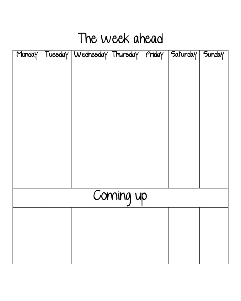 8x10 Weekly Plan | PDF