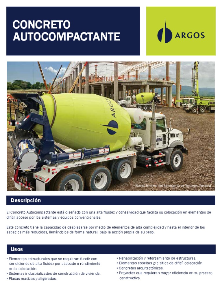 Concreto Autocompactante: Ventajas y Usos | PDF | Hormigón | Ciencias ...
