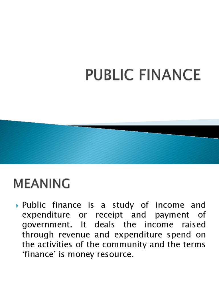 Unit-1 Public Finance | PDF | Public Finance | Taxes