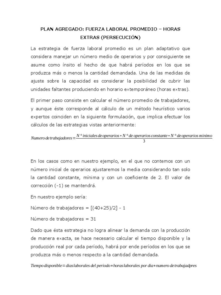 Plan Agregado | PDF | Inventario