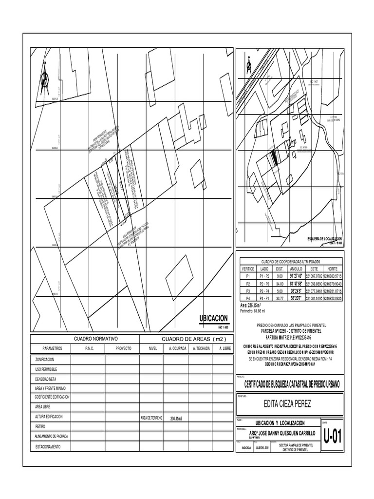 1.plano de Ubicacion y Localizacion-Model | PDF