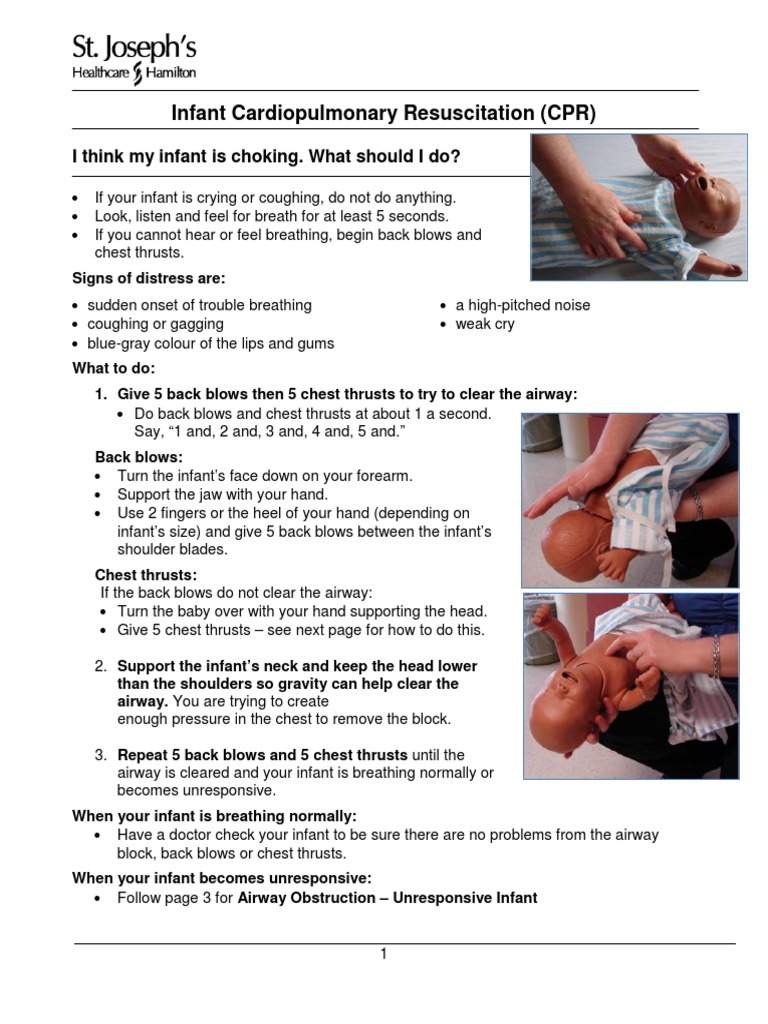 PD 7896 Infant CPR For New Parents | PDF | Cardiopulmonary ...