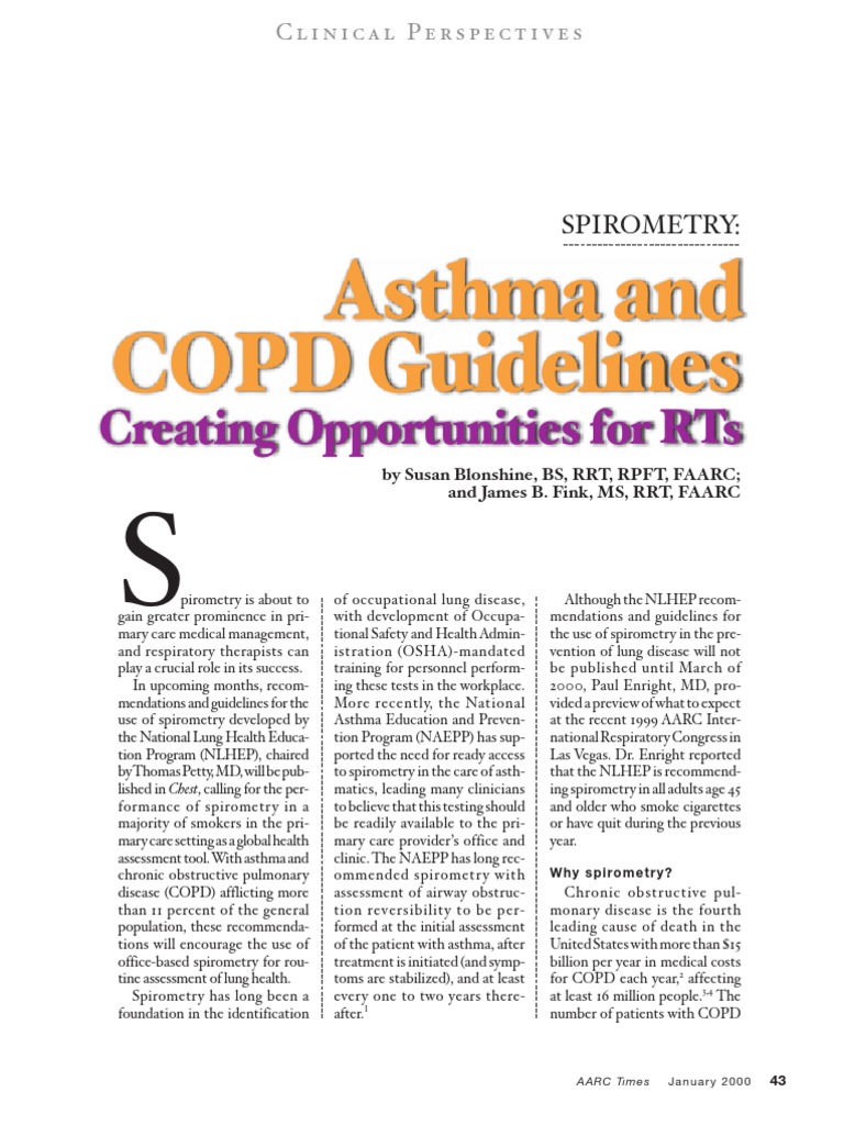 AARC Asthma COPD Guideline | PDF | Chronic Obstructive Pulmonary ...