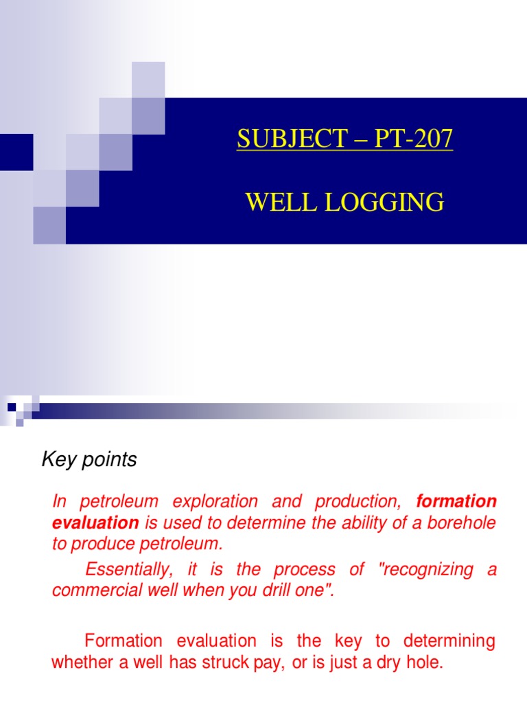 Well Logging | PDF | Physical Sciences