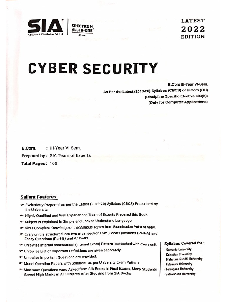 Cyber Security Unit 1 Pdf