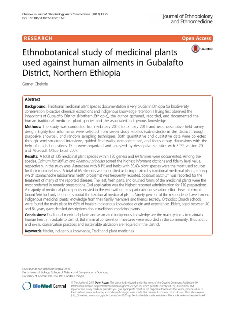 Gobalafto | PDF | Traditional Medicine | Sampling (Statistics)