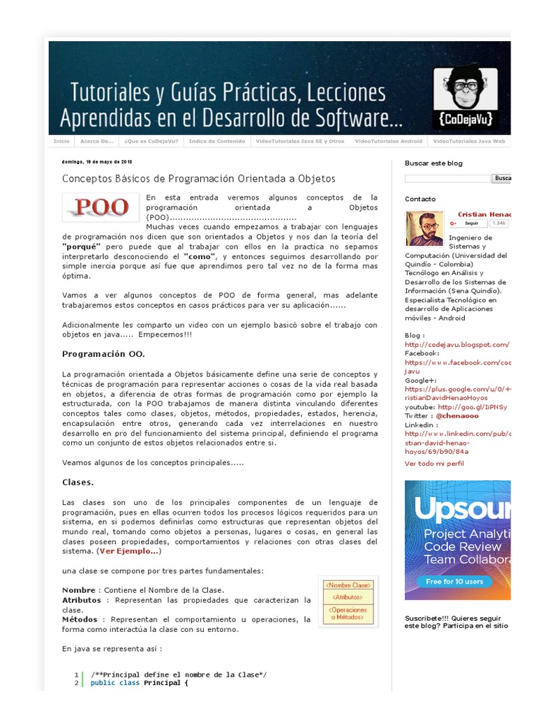 Conceptos Básicos de Programación Orientada A Objetos | PDF | Objeto ...