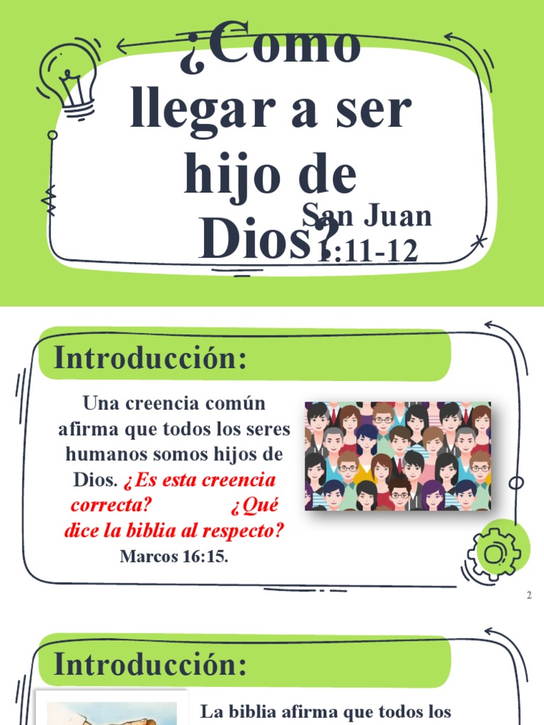 Como Ser Un Hijo de Dios | PDF | Dios | Jesús