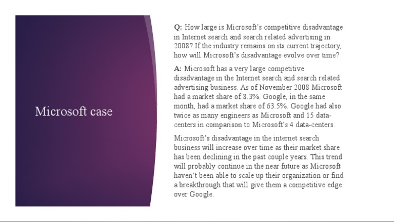 Microsoft Case Solved | PDF