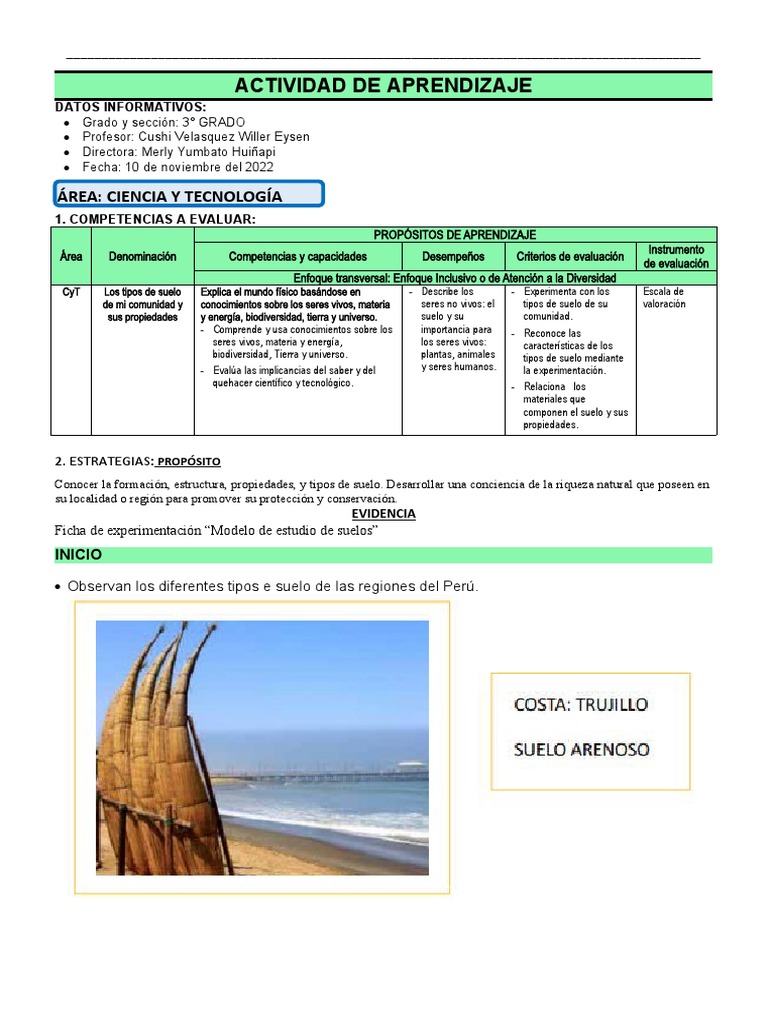 3° - GRADO CyT 10 de Noviembre | PDF | Suelo | Biodiversidad