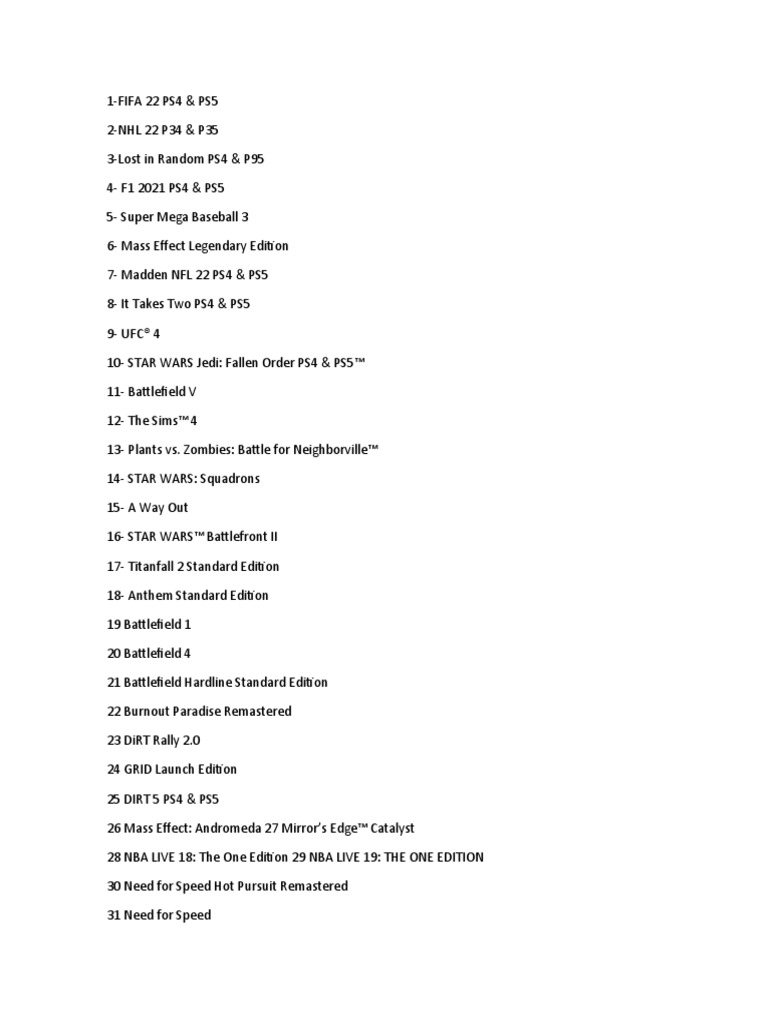 Pack Ea Play 12 Meses | PDF