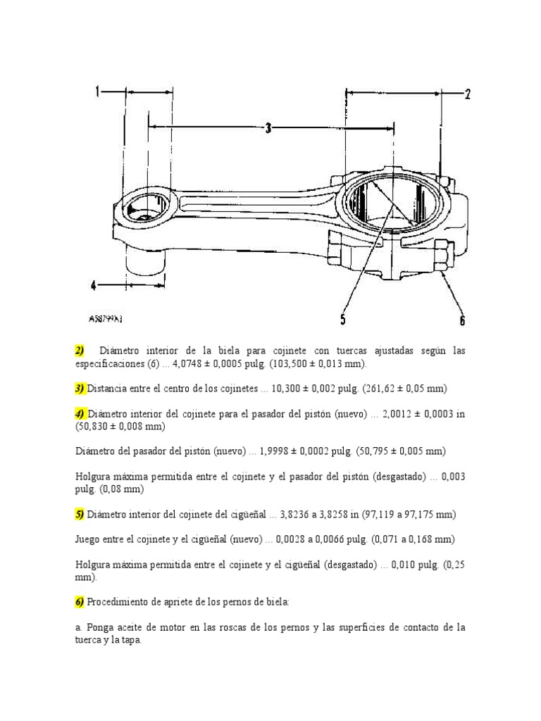 Especificaciones Biela | PDF