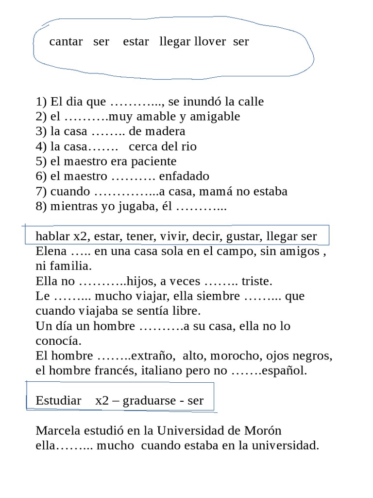 Imperfecto Vs Preterito | PDF | Arte