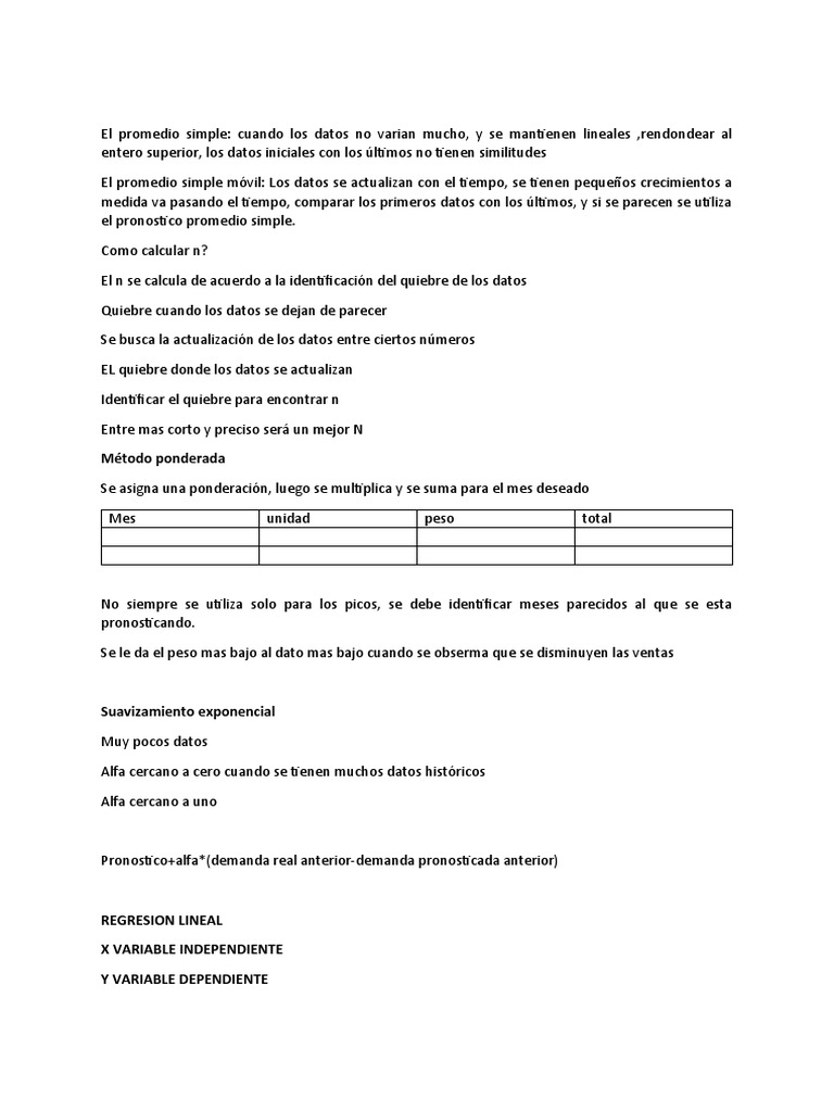 El Promedio Simple | PDF