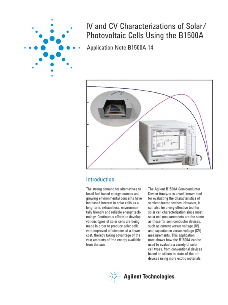 IV and CV Characterizations of Solar - Photovoltaic Cells Using The ...