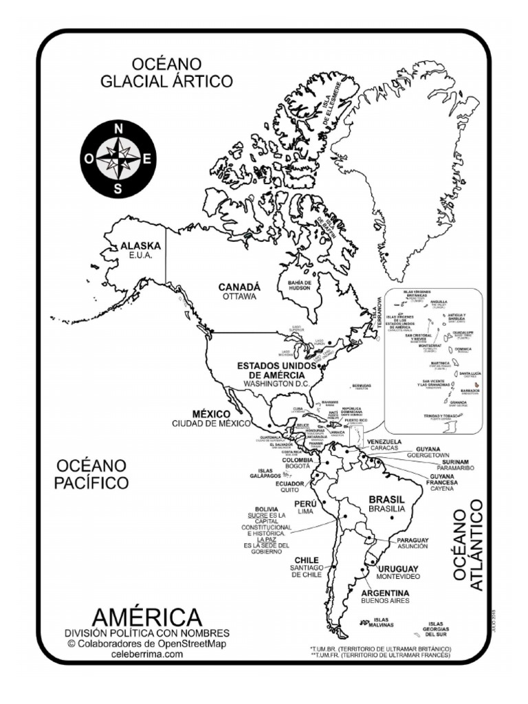 Mapa de America Croquis | PDF