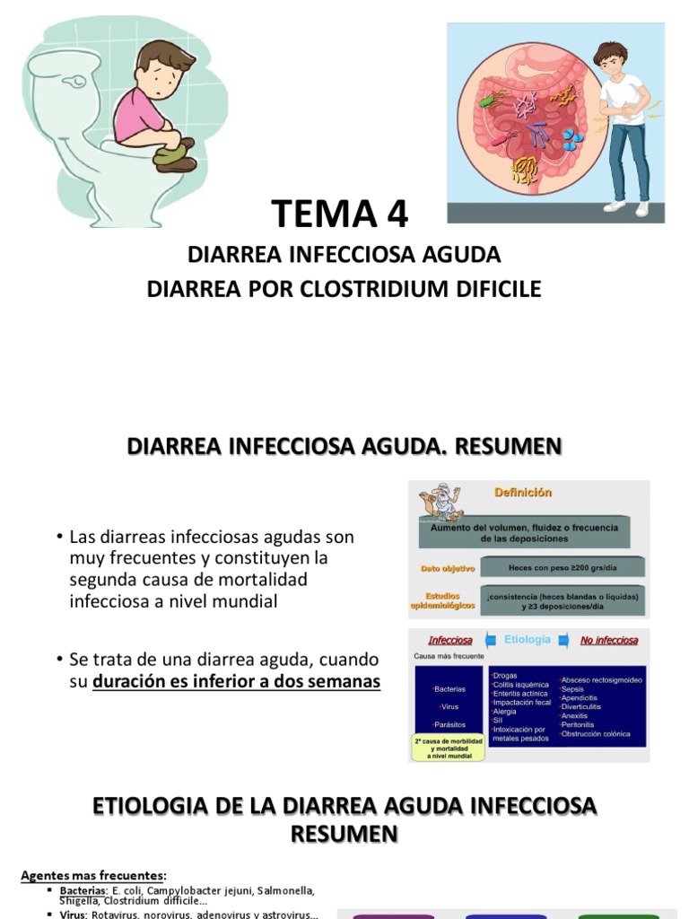 Tema 4. Diarrea Infecciosa. Clostridium Difficile-1 | PDF | Diarrea ...