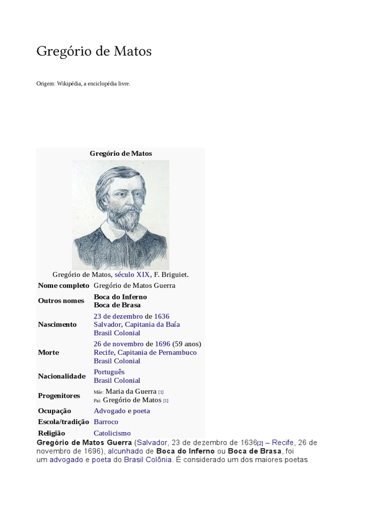 Gregorio de Matos | PDF