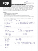 Gas Law Practice Problems and Solutions | PDF | Gases | Physical Phenomena