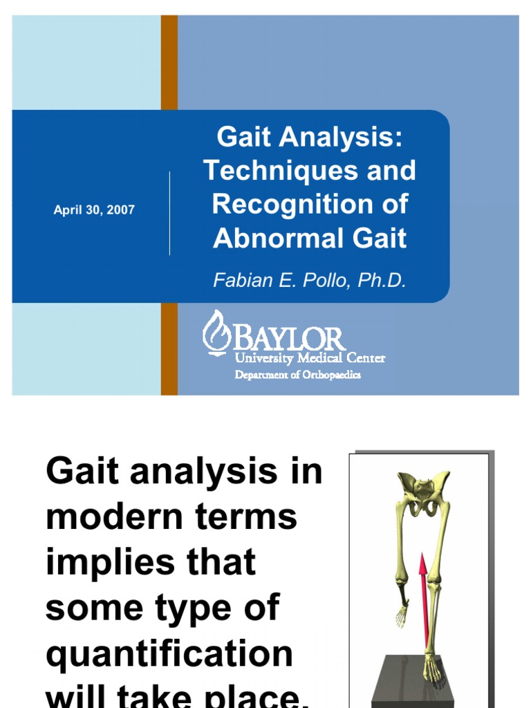 Gait Analysis Techniques and Abnormal Patterns_AAA