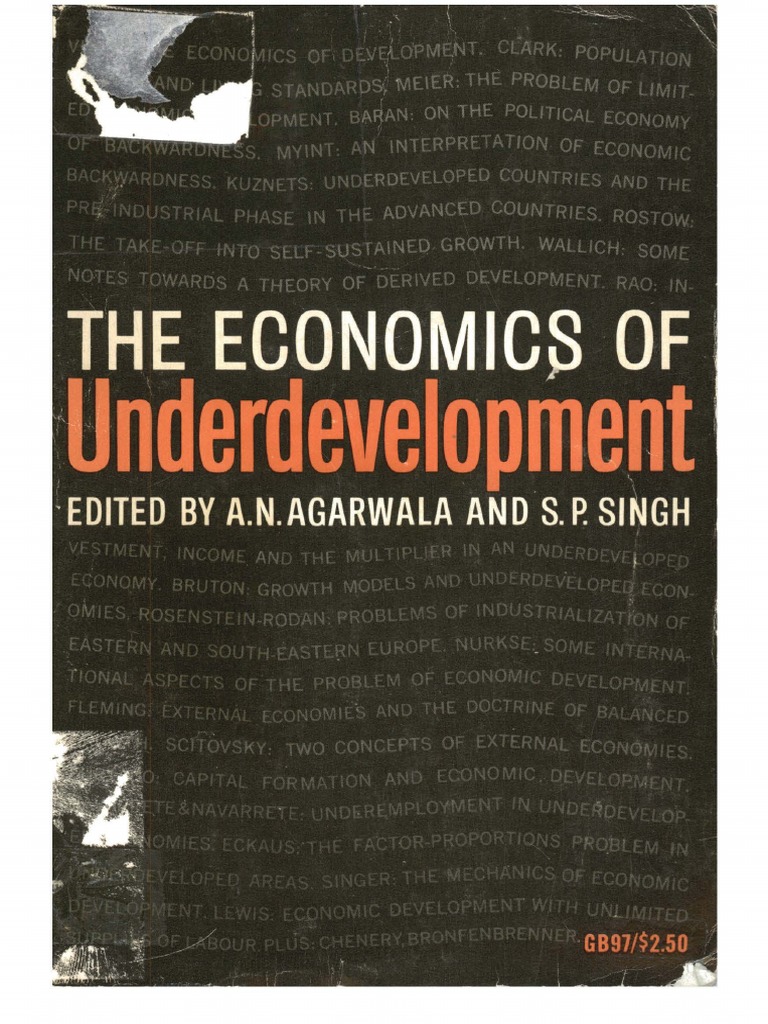 Agarwala Singh. Economics of Underdevelopment | PDF | Inflation | Interest