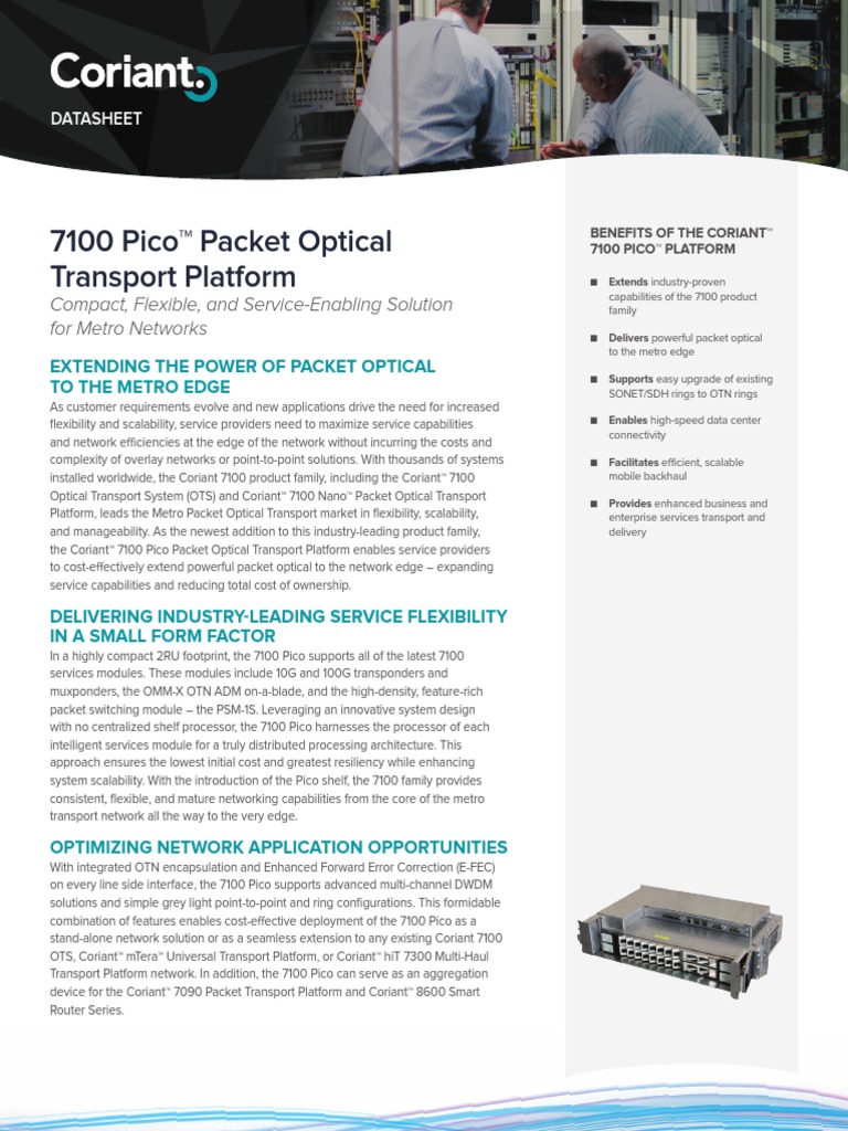 Transport XWDM Packet-Optical-Transport 7100 Pico | PDF | Computer ... Transport XWDM Packet-Optical-Transport 7100 Pico | PDF | Computer ...