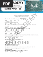 STD XII CSSC Mathematics Question Paper 2024-25 | PDF | Area | Circle