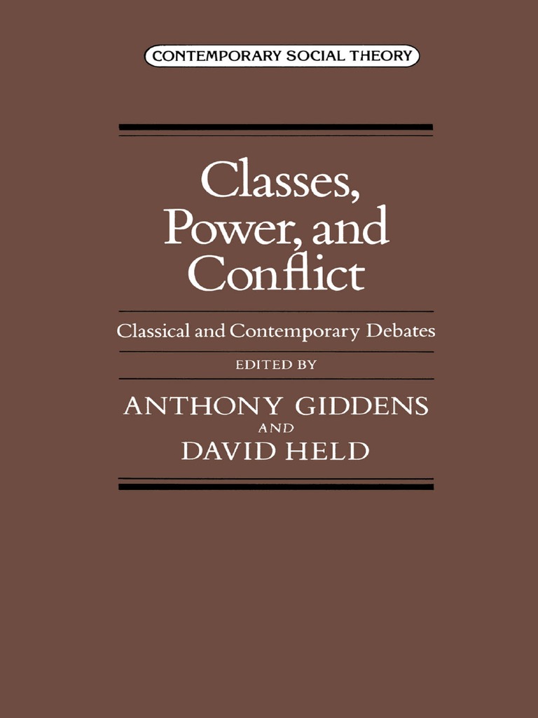 (Contemporary Social Theory) Anthony Giddens, David Held (Eds ...