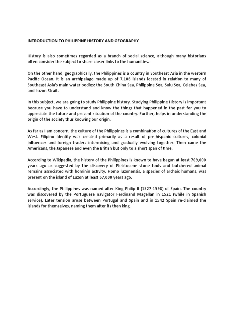 Overview of Philippine History & Geography | PDF