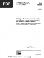 General Tolerances for Welding | PDF | Engineering Tolerance | Metrology