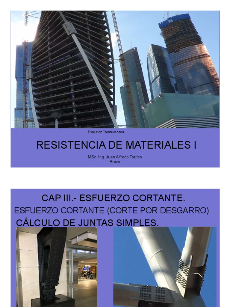 Cap Iii. - Esfuerzo Cortante - Cizallamiento | PDF