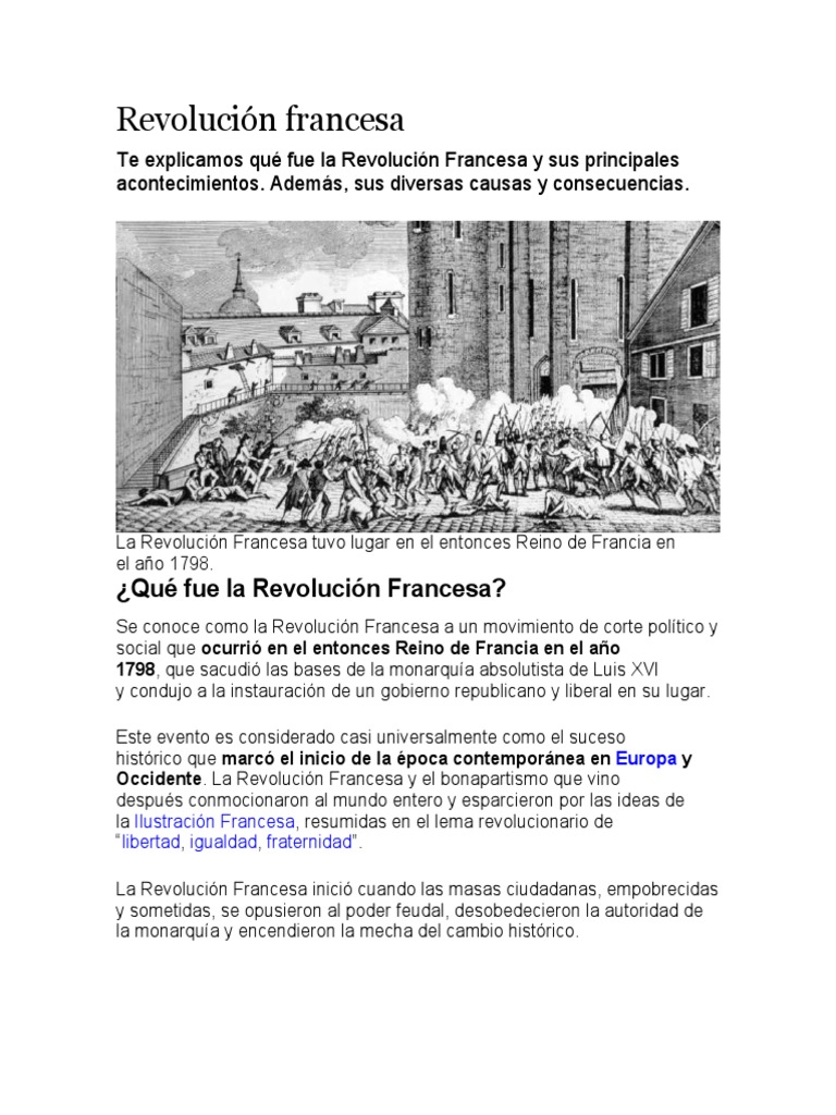 Revolución Francesa | PDF | revolución Francesa | Francia