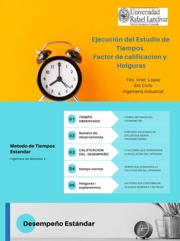 Estudio De Tiempos Pdf