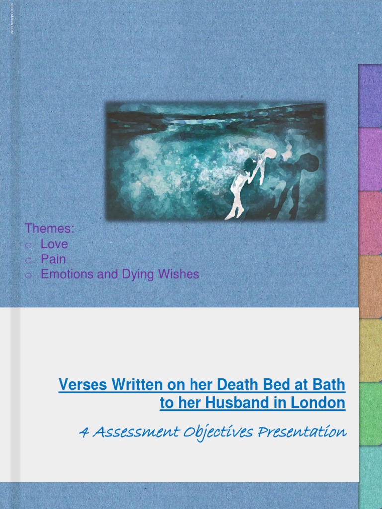 Verses Written On Her Death Bed at Bath | PDF | Thought | Love