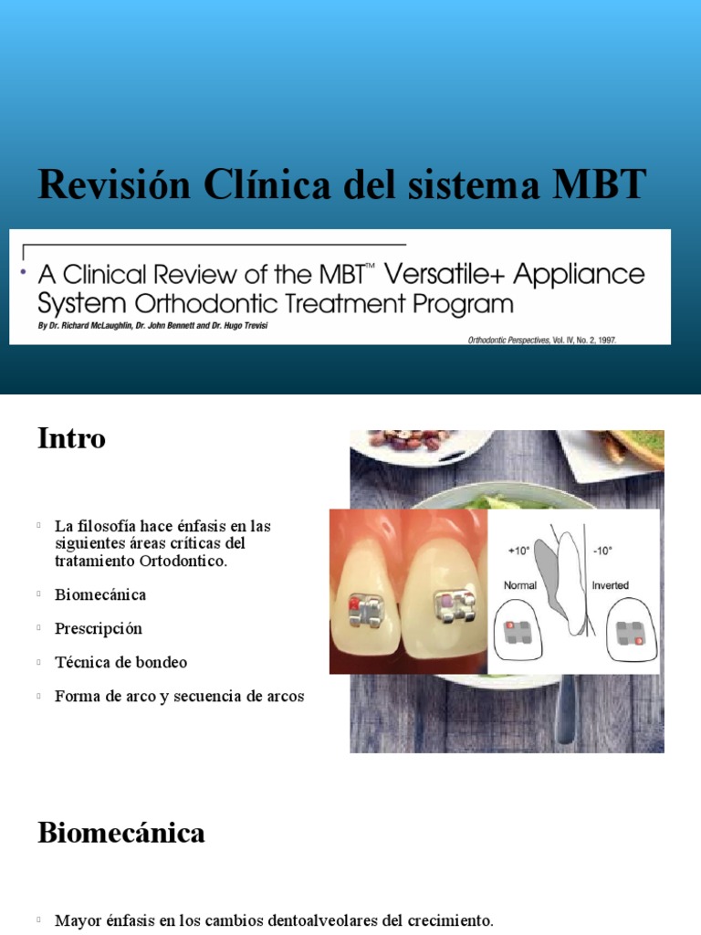 Revisión Clínica Del Sistema MBT | PDF | Ramas de Odontología
