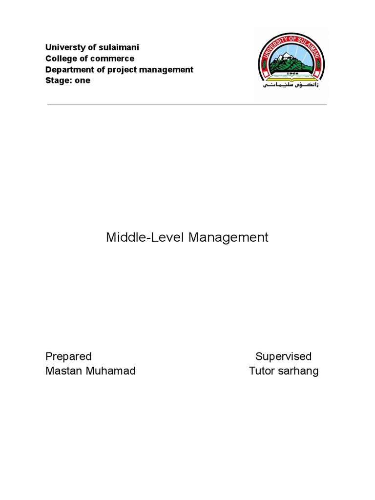 Middle-Level Management | PDF | Communication | Business