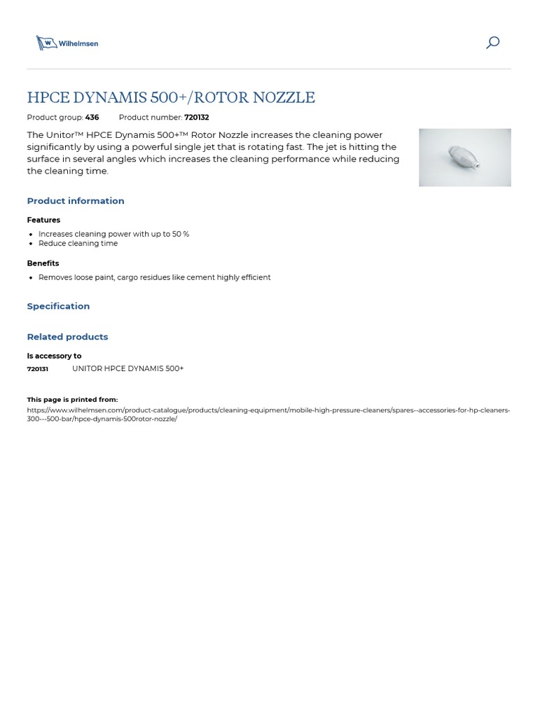Hpce Dynamis 500+ - Rotor Nozzle | PDF