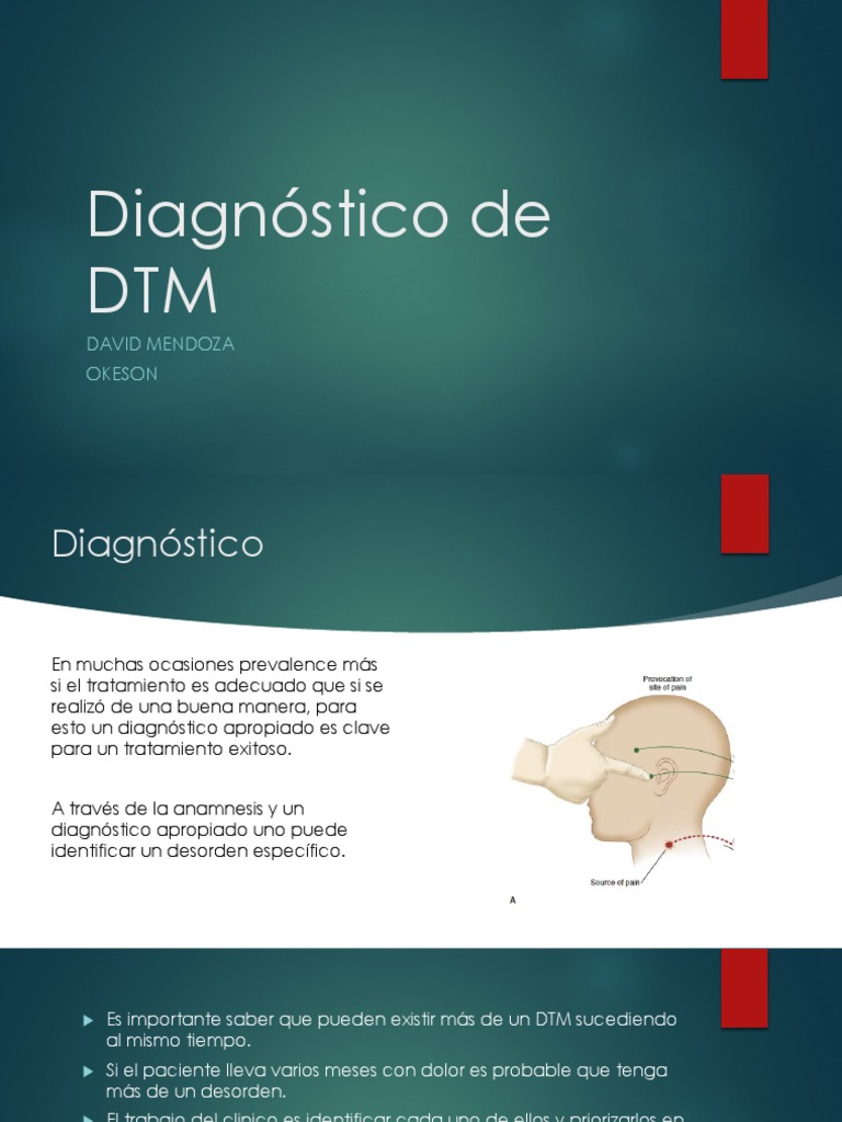 Diagnóstico de DTM Parte David | PDF | Dolor | Artritis