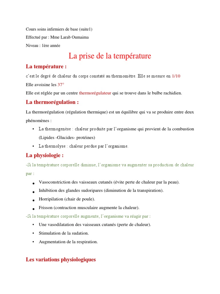 SIB Word Final 11 | PDF | Pouls | Fièvre