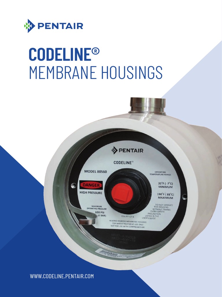 Pentair Codeline Brochure | PDF | Membrane | Water