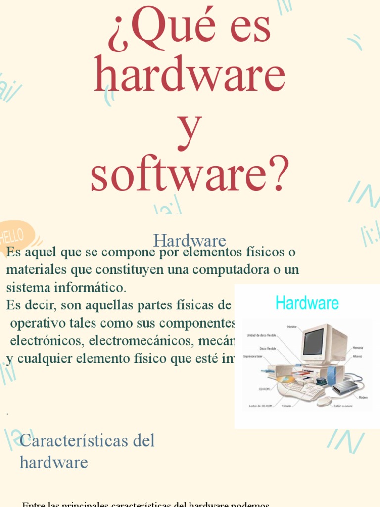 Qué Es Software y Hardware | PDF