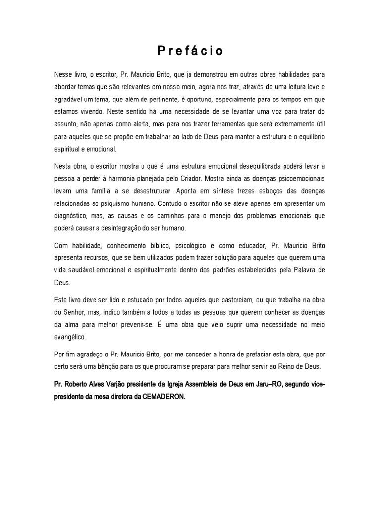 Modelo Do Prefácio | PDF