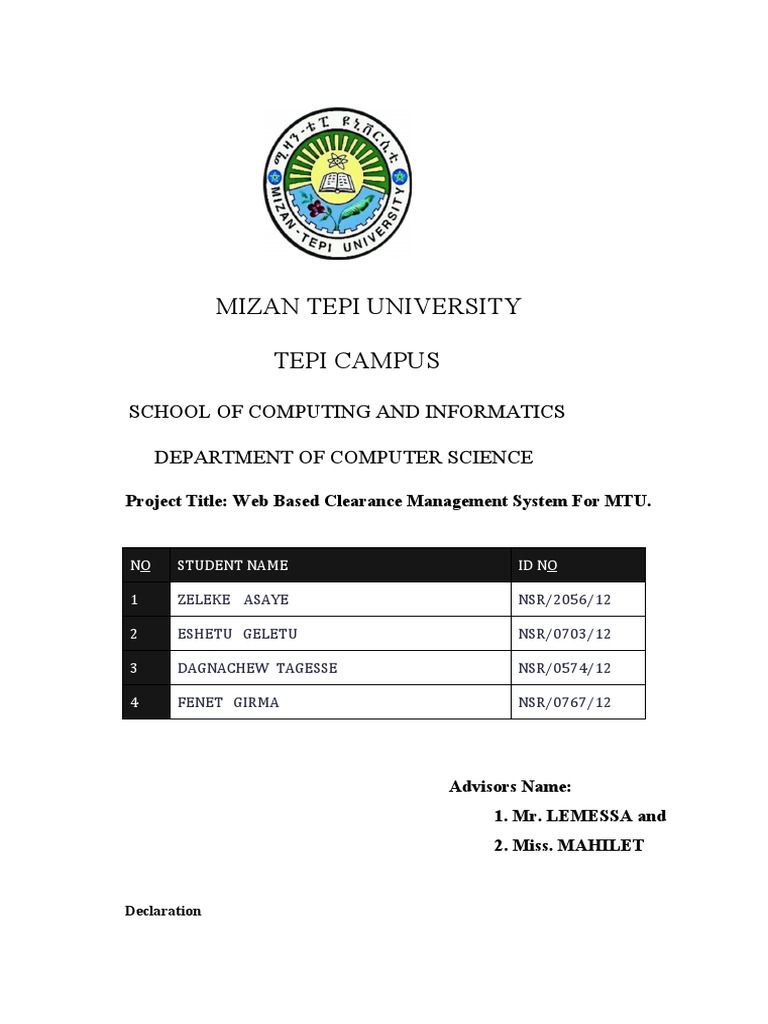 Web-Based Clearance System for MTU | PDF | Use Case | Software Engineering