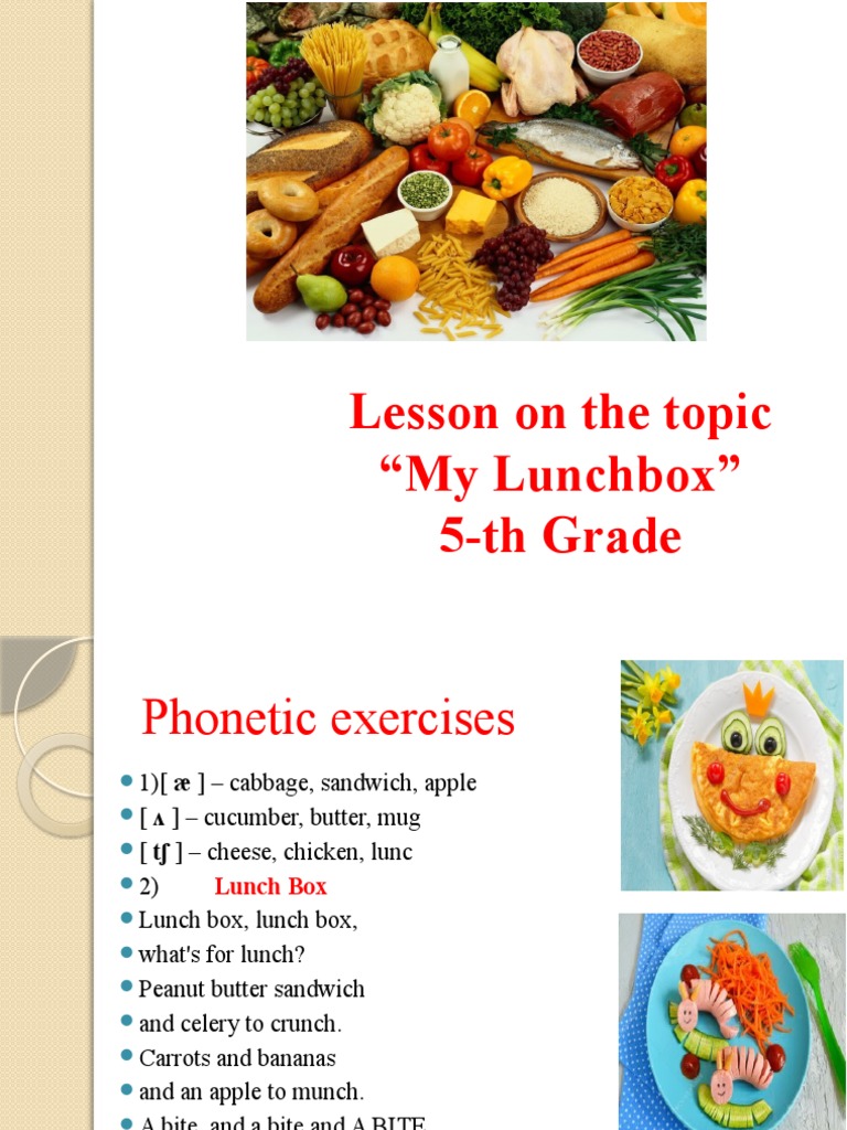 My Lunch Box | PDF | Lunch | Food And Drink Preparation