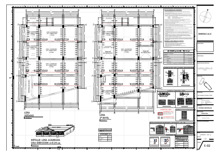 Losa Sotano Losa 2° Nivel: Eunoia S.A.C | PDF