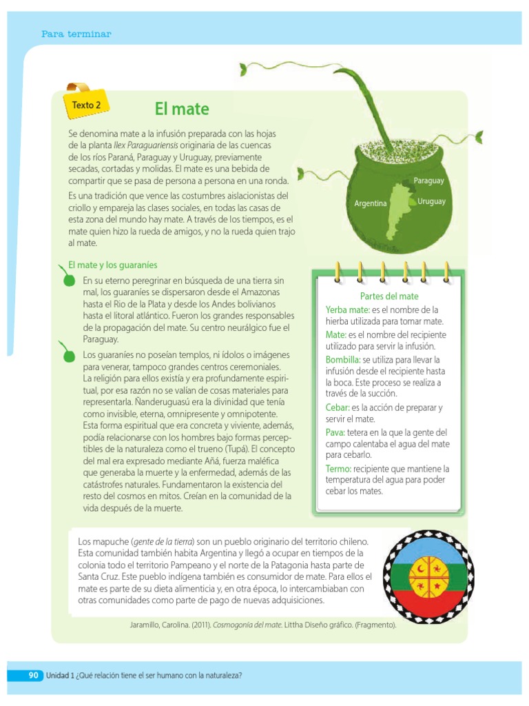 Partes y tradición del mate argentino | PDF