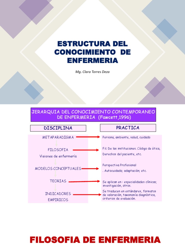 Filosofía Enfermería Estructura | PDF | Enfermería | Conocimiento