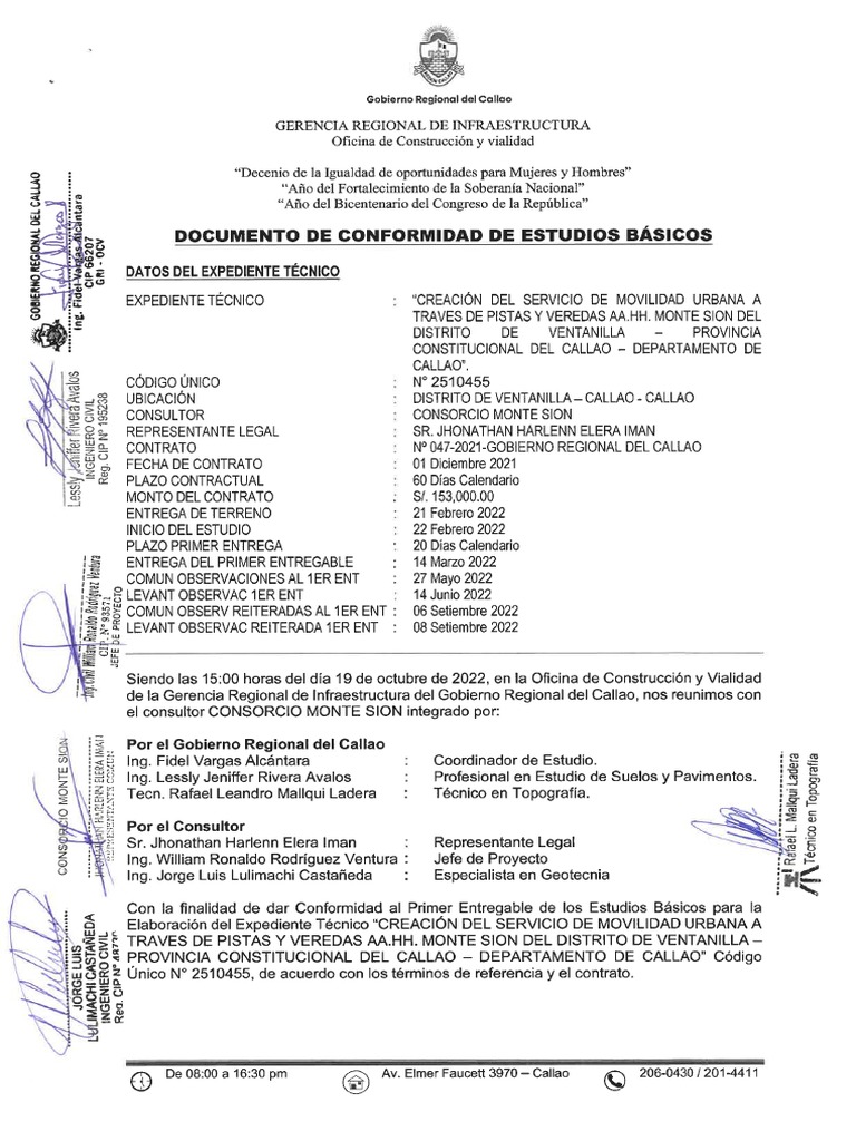 20-Documento de Conformidad Est. Basico 19-Oct-2022 | PDF