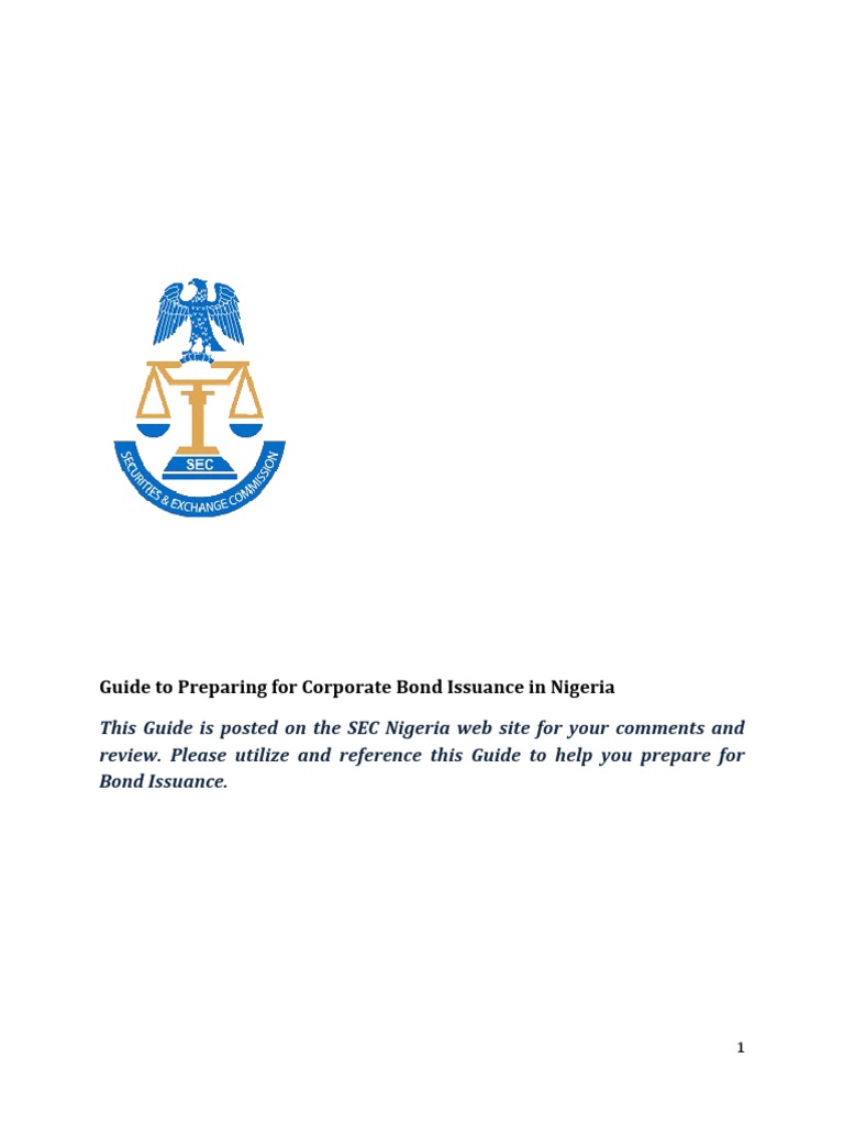 Corporate Bond Issuance in Nigeria Guide | PDF | Bonds (Finance ...